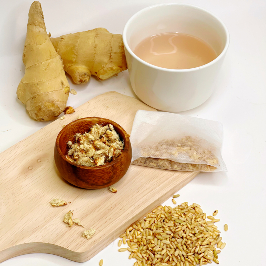 Ginger Roast Rice Tea 姜炒米茶 | Soup House by Julia's Kitchen