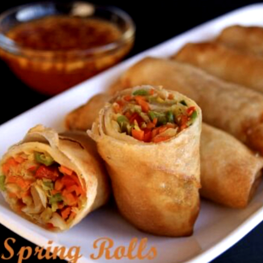 Vegetarian Spring Rolls | The Indian Bites