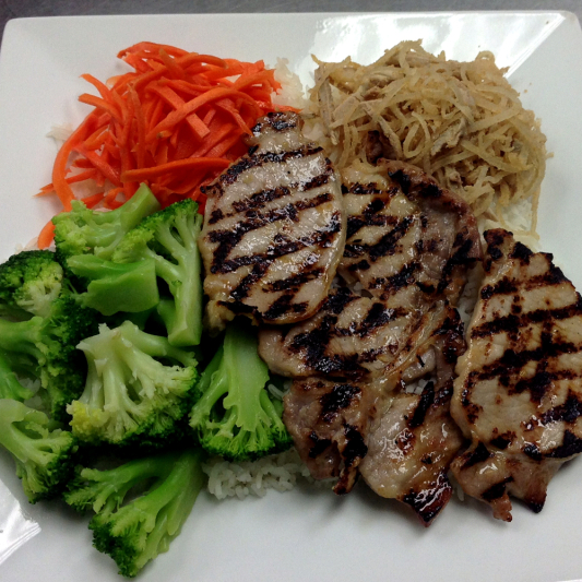 24. Charbroiled Pork Chop Rice Plate | Vietnamese Garden