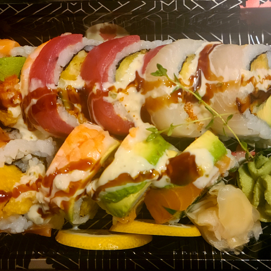 SL14. Rainbow Dragon Special Maki (9 pcs) | Aya260 Sushi