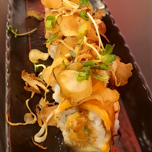 Special Crispy Baked Salmon Roll | El Sushi
