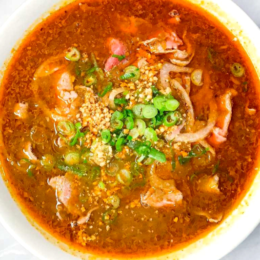 16. Spicy Beef Sate Pho with Peanuts / Pho Tai Sate | Pho Hoan Palace