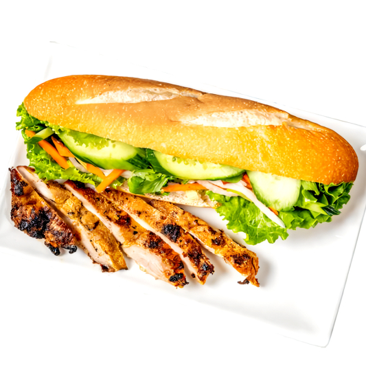 M1. Grilled Chicken Banh Mi with Drink (Bánh mì gà nướng + nước ngọt ...