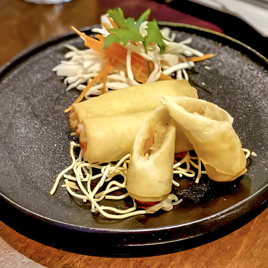 Vegetable Spring Rolls (3 pcs) | Hom Thai Cuisine