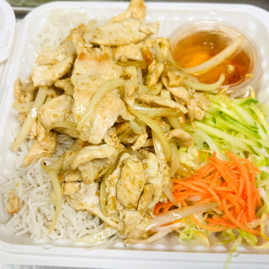 G4. Gluten Free Chicken Lemongrass on Rice Vermicelli | Saigon Sun