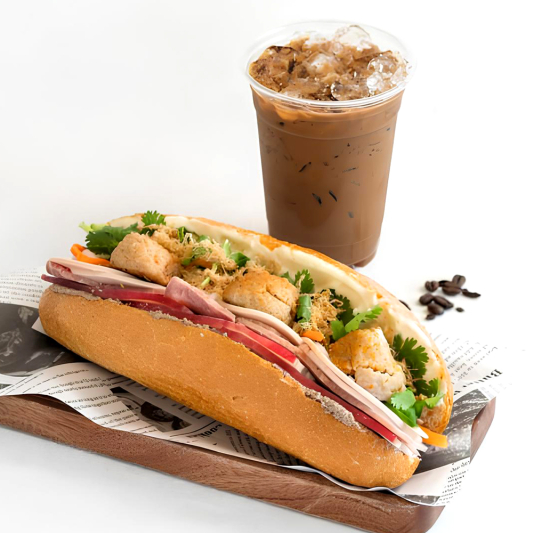 Combo 1. Bánh Mì & Drink | Saigon Bites Renfrew