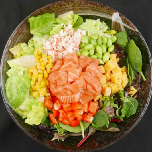 Sake (Salmon) Poke | MoMo Kimbap and Japanese Noodles