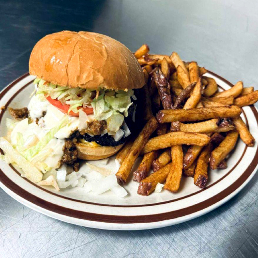 Fatboy Burger | Johnny's Maples Pizza & Restaurant