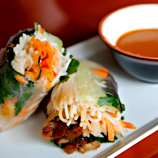 Fresh Rice Paper Wrapped with Beef (2 pcs) | Wei's Noodle House - Orleans