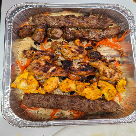 Trio Kabob Platter | Afghan Kabob Flame