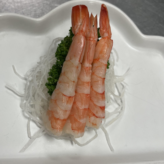 Shrimp Sashimi (3 pcs) | Yanakee Sushi & BBQ