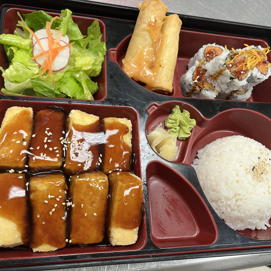 Vegetarian Tofu Teriyaki Bento | Yanakee Sushi & BBQ